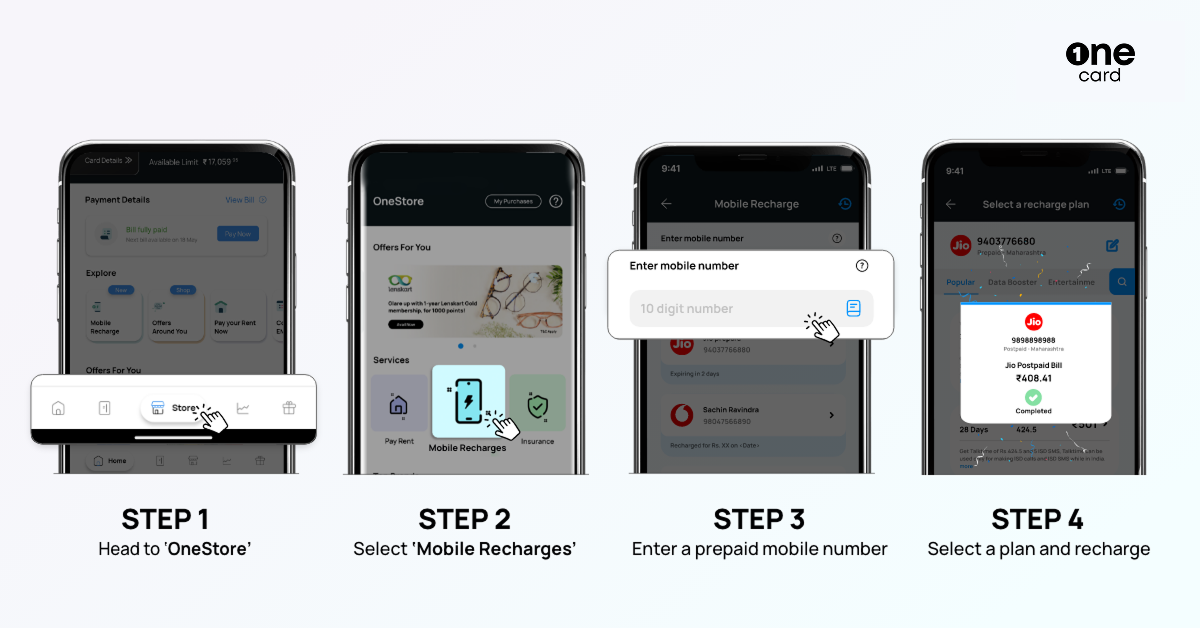 1. Open Your OneCard App